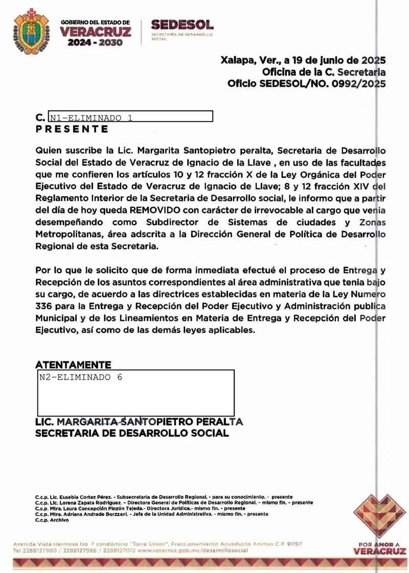 ¡PURGA EN SEDESOL! - PACÁTELAS