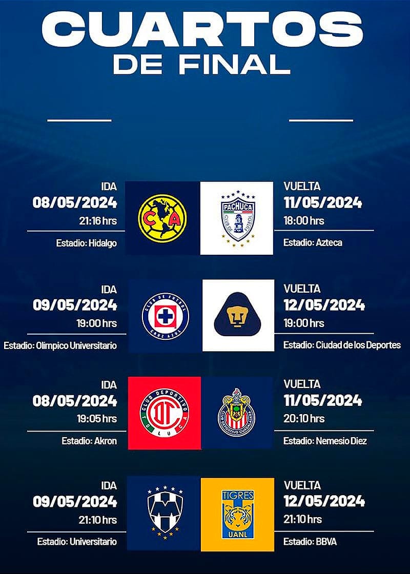 ¡AMÉRICA EN BUSCA DEL BICAMPEONATO! - *SE DEFINEN FECHAS Y HORARIOS PARA LA LIGUILLA EN LA LIGA MX!