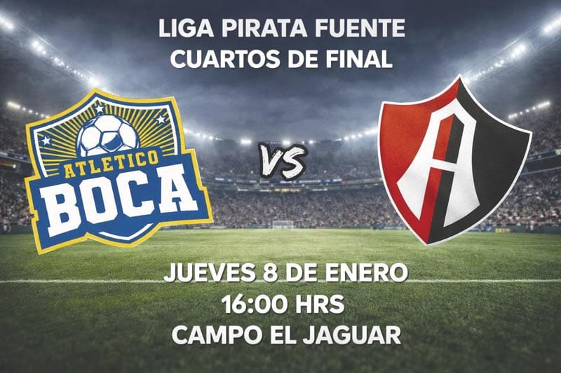 ¡ATLÉTICO BOCA QUIERE LA SEMIFINAL EN LA LIGA “PIRATA” FUENTE, ENFRENTA ...